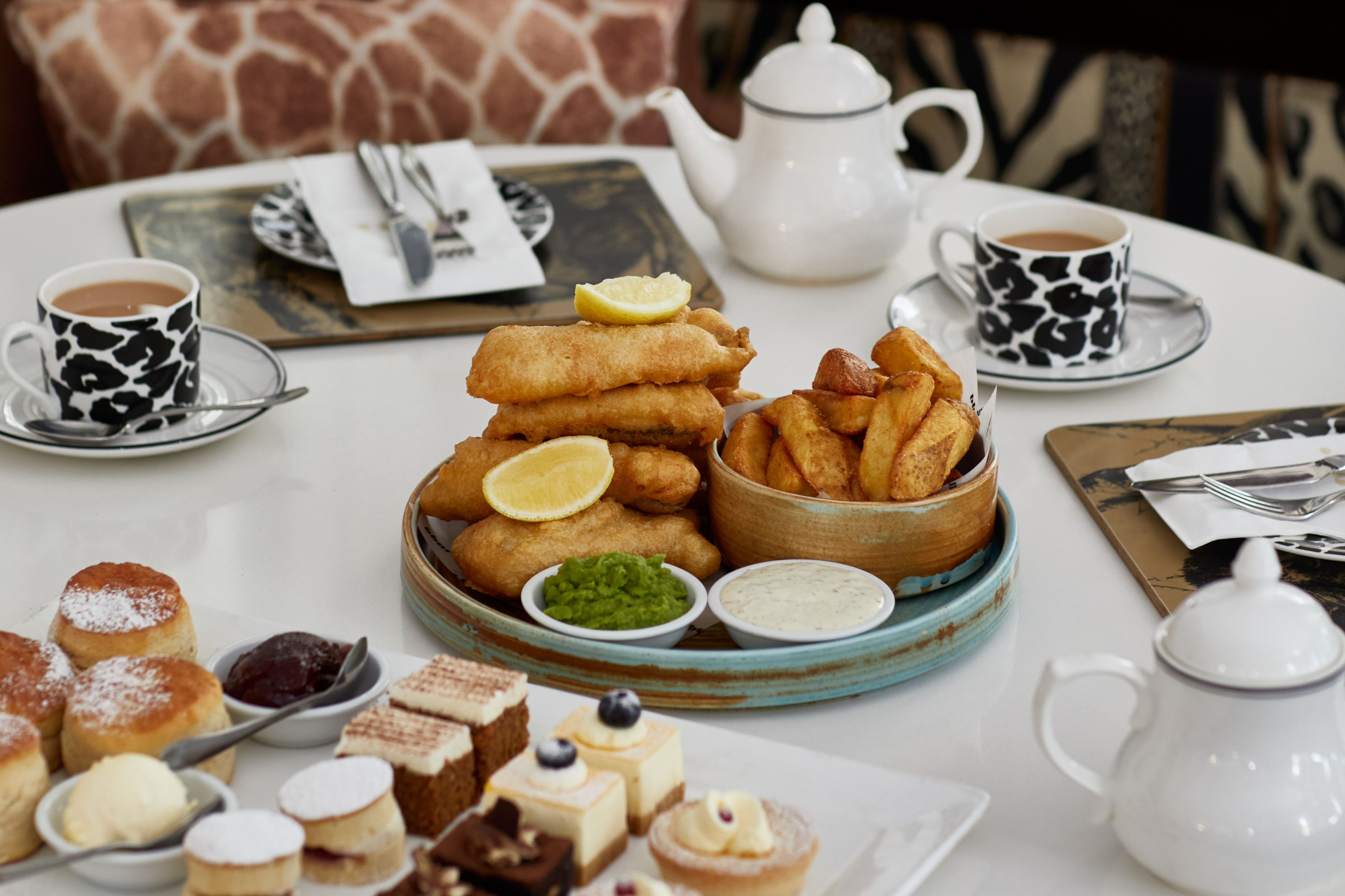 The Rubens At The Palace - ‘Chip Shop’ fish and chips afternoon tea for one